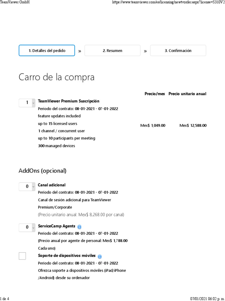 Precios y Licencias de TeamViewer en México | PDF | Software ...