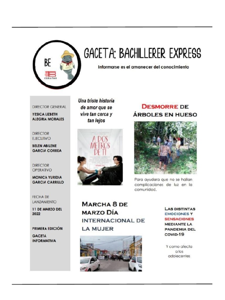 GACETA Escolar | PDF | Las emociones | Sicología