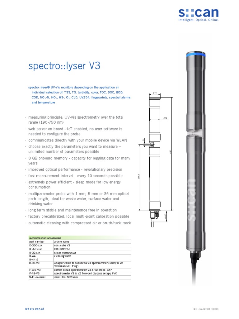 Spectrolyser v3 WW En-1 | Download Free PDF | Sensor | Ultraviolet ...