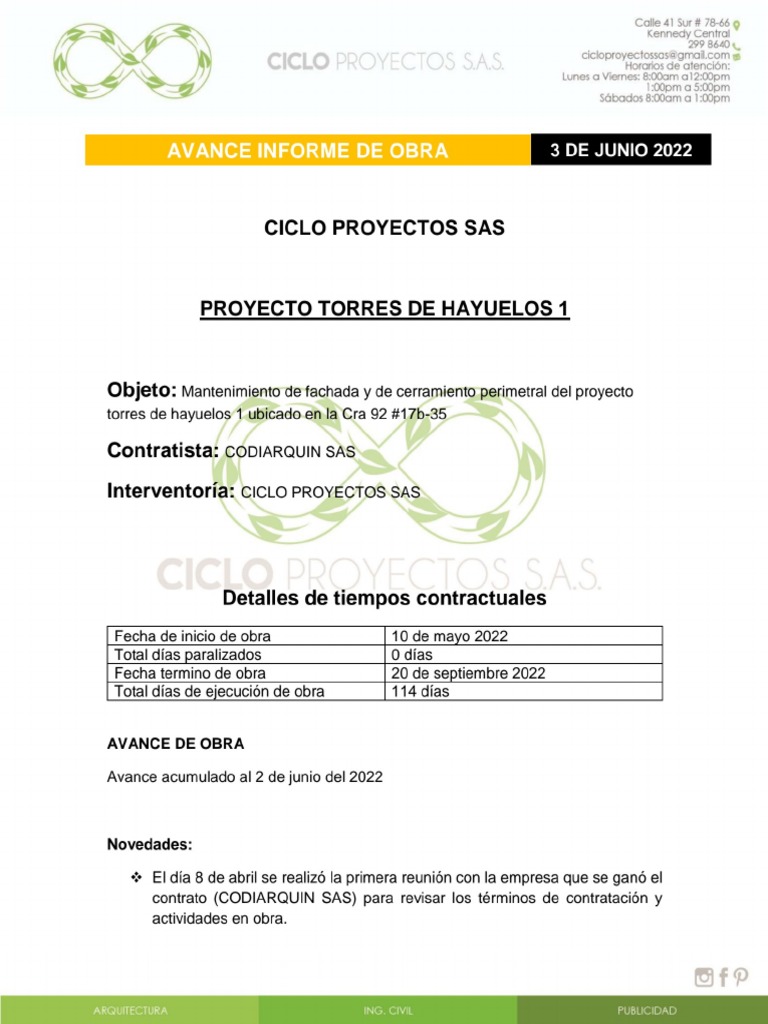 Informe Interventoria | PDF