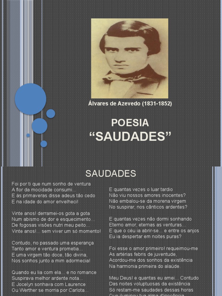 Poesia Saudades | PDF | Amor