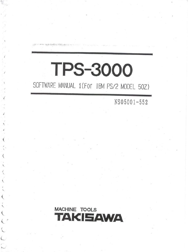 Manual Takisawa Tps 3000 | PDF