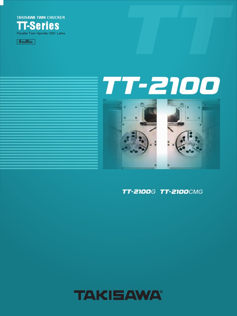 Catalog Takisawa TT 2100 en | PDF | Machining | Mechanical Engineering