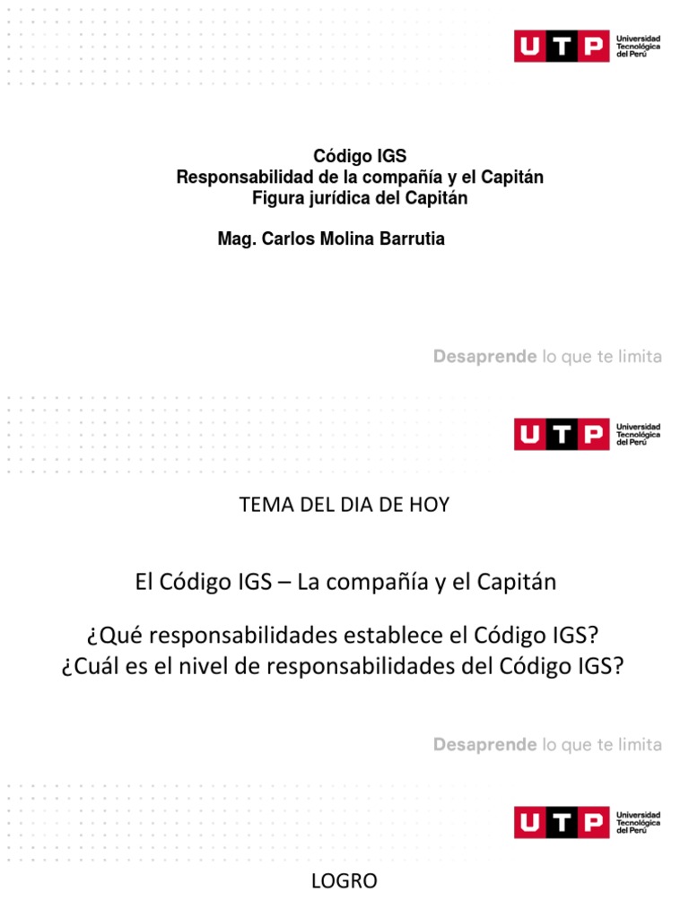 Código IGS: Responsabilidades del Capitán y la Compañía | PDF | Capitán (Fuerzas Armadas)