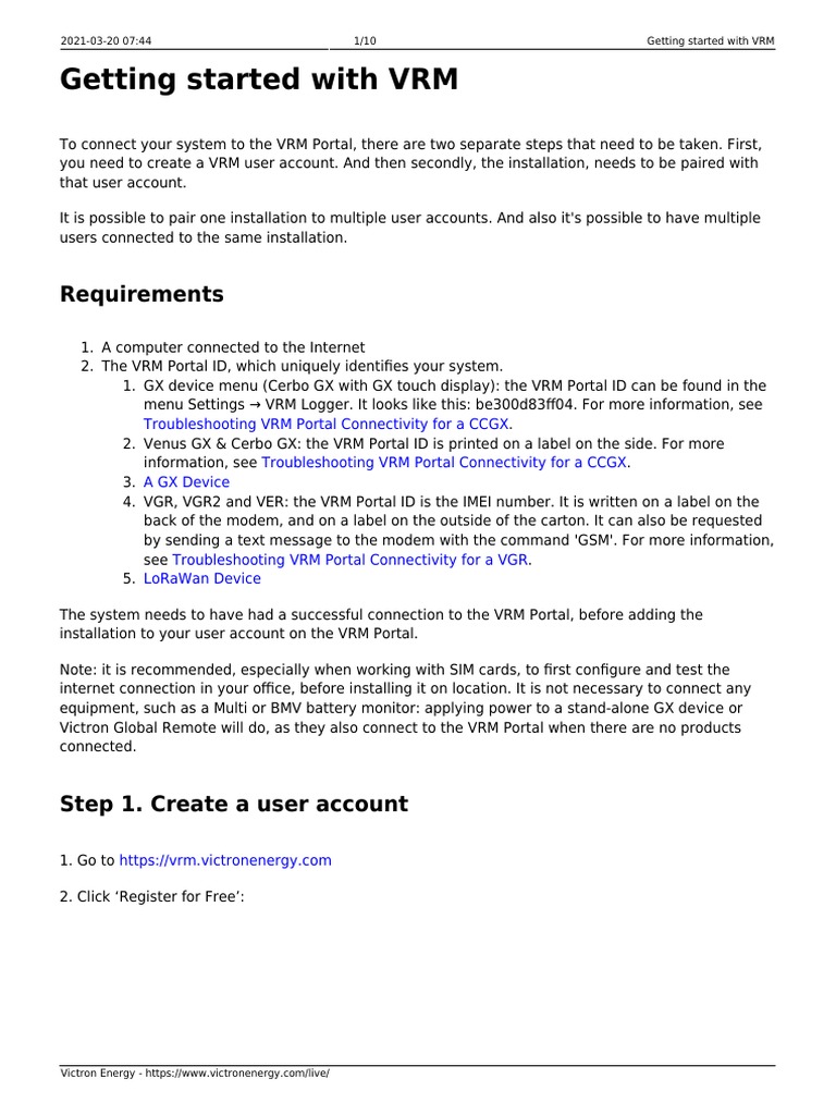 Getting Started With VRM | PDF