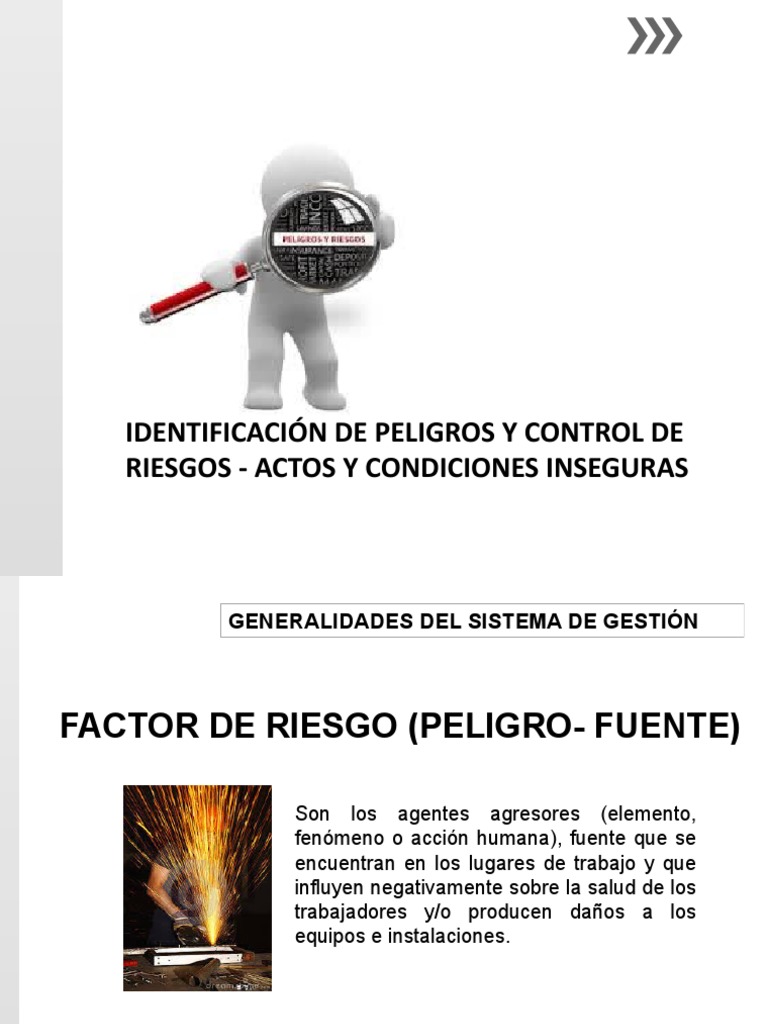 P1 Identificación de Peligros y Control de Riesgos - Actos y Condiciones Inseguras | Unduh ...