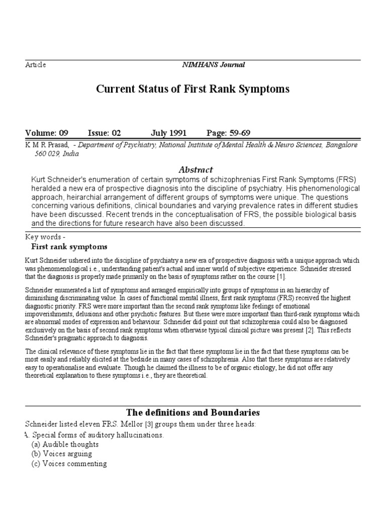 1.-Current-Status-of-First-Rank-Symptoms_59-69 | PDF | Schizophrenia ...