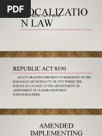 Ra 8190 Localization Act | PDF | Repeal | Teachers