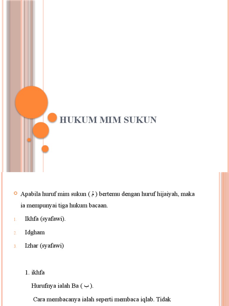 Hukum Mim Sukun | PDF