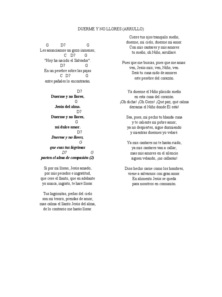 Duerme y No Llores | PDF