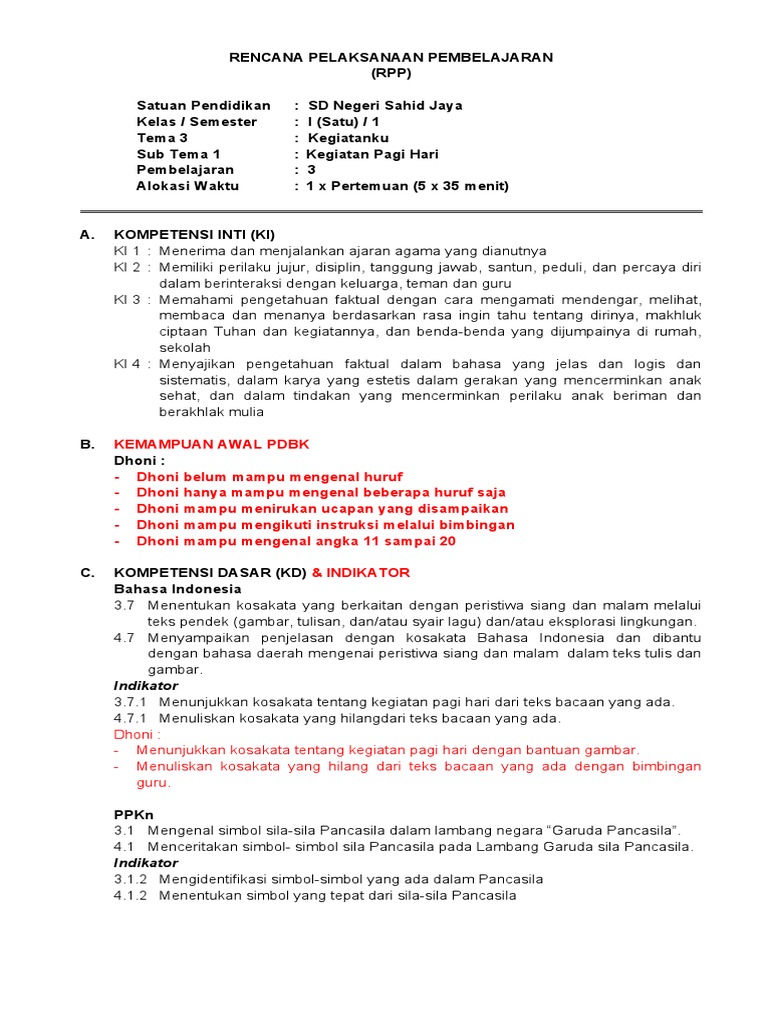 RPP Modifikasi | PDF