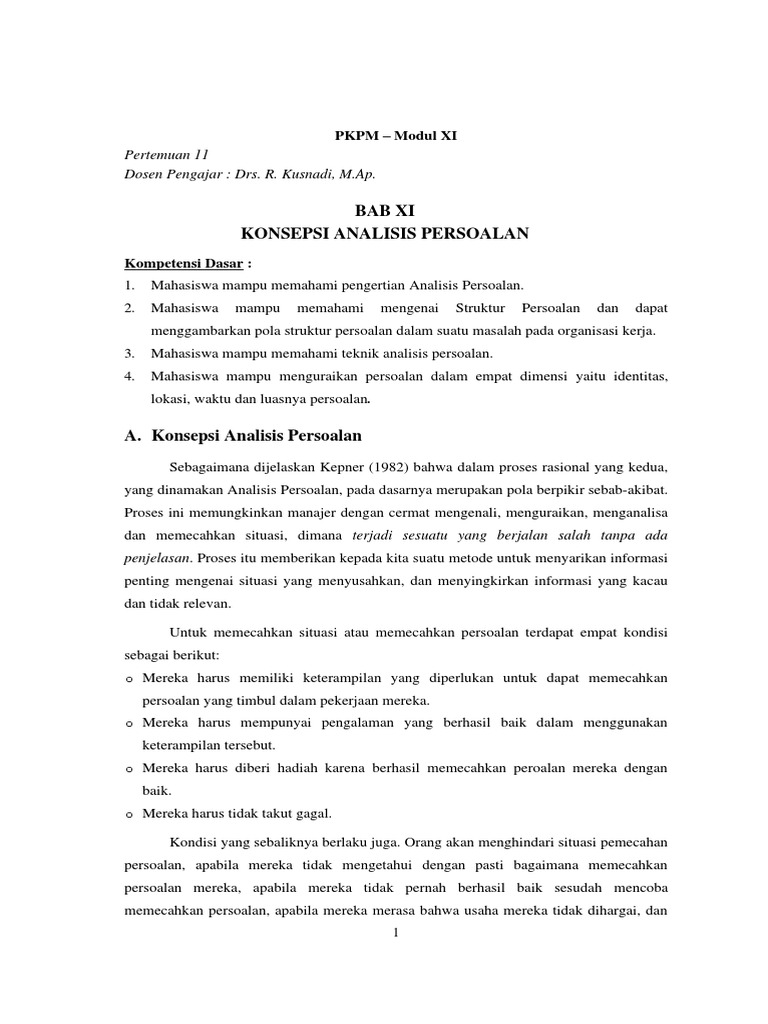 Modul 11 (PKPM) | PDF