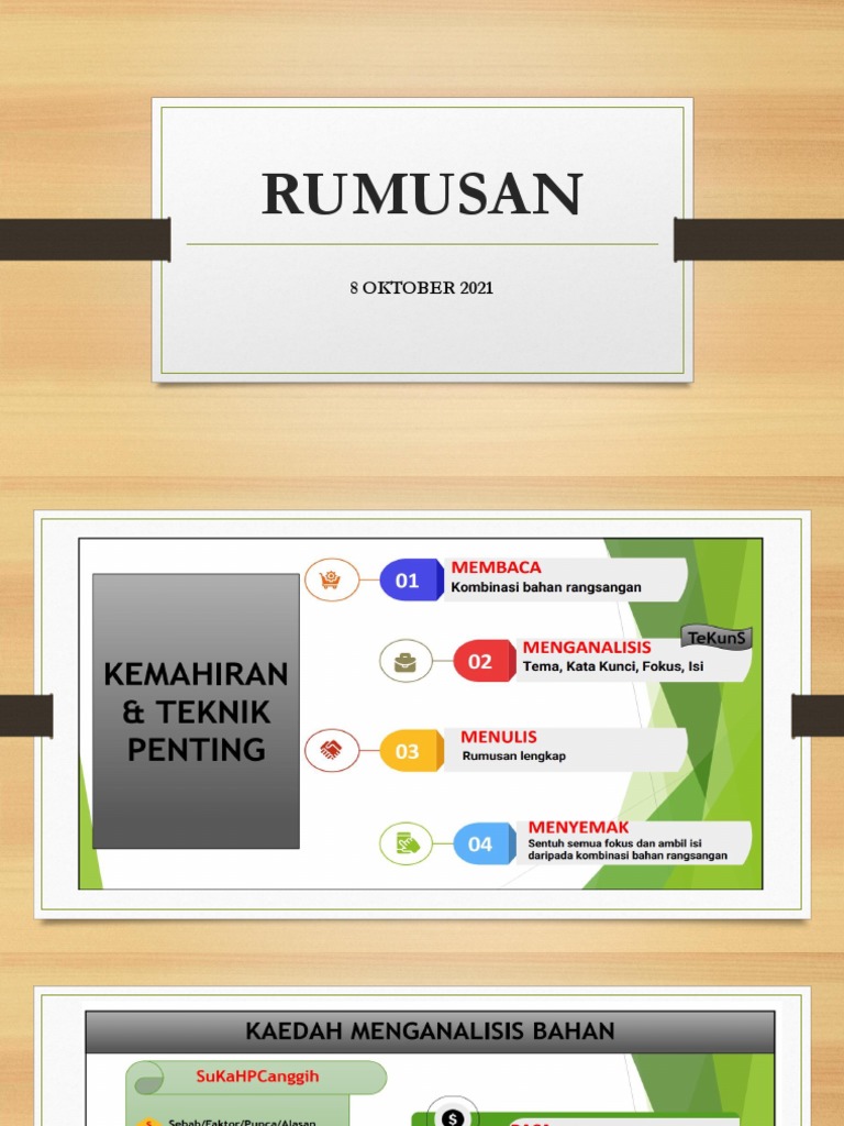 Rumusan 8 Okt 2021 (Slide) | PDF