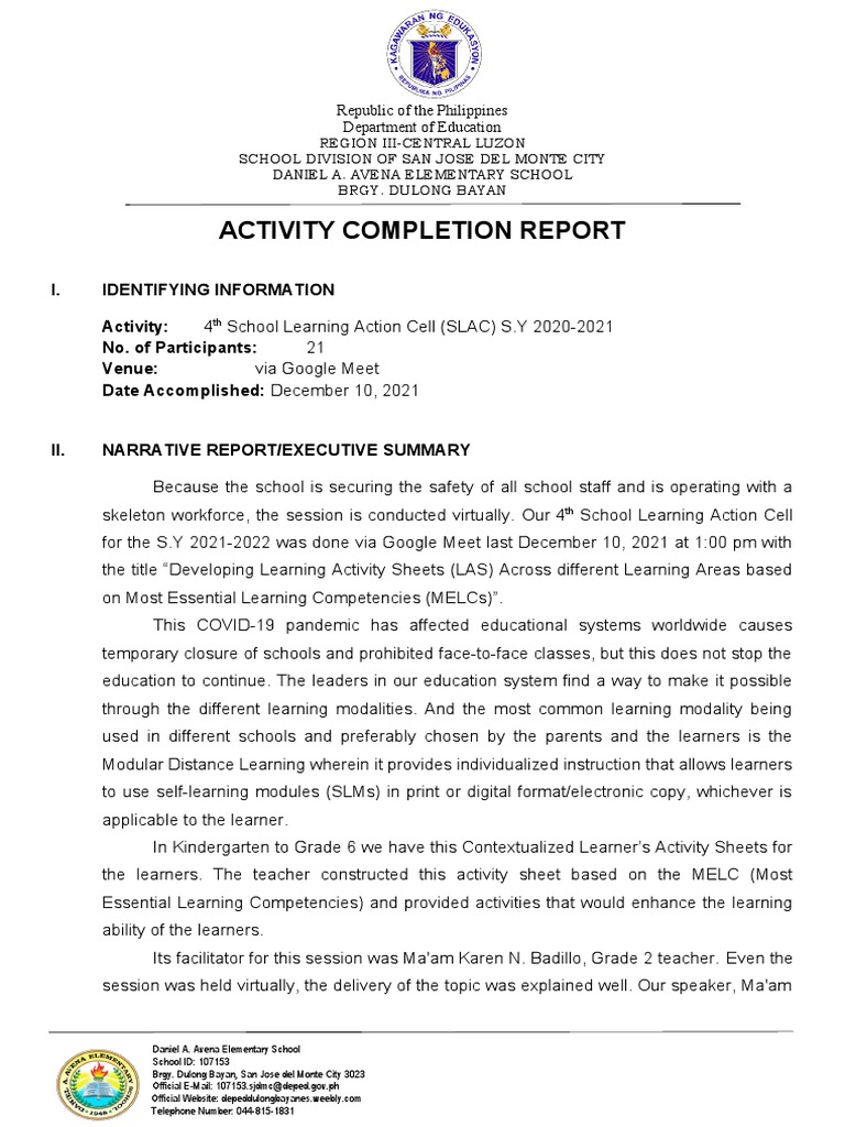 December SLAC-Documentation | PDF | Learning | Behavior Modification