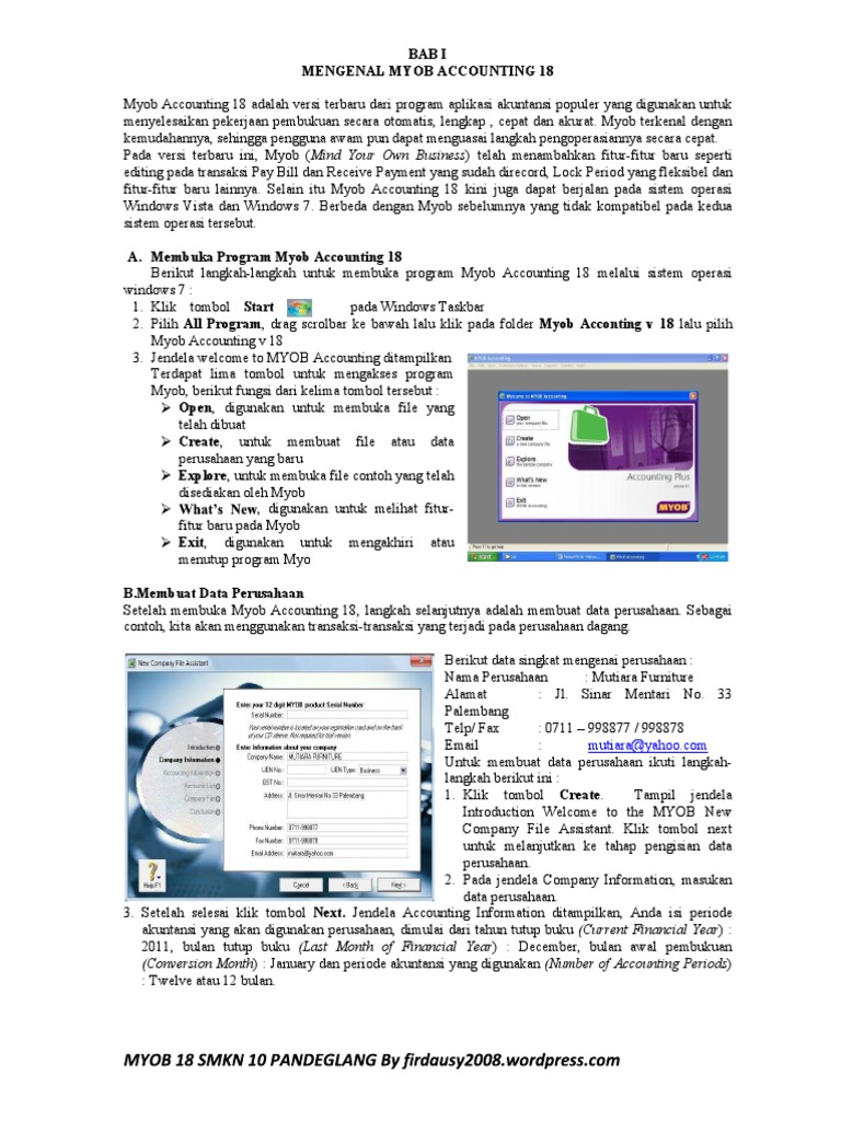 Modul Myob 18 Terbaru | PDF