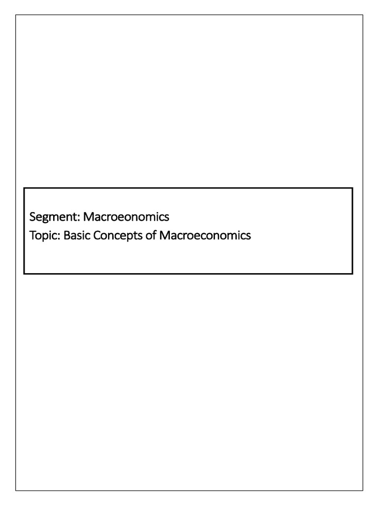 Topic 2-Basic Concepts of Macroeconomics | PDF | Macroeconomics ... Topic 2-Basic Concepts of Macroeconomics | PDF | Macroeconomics ...