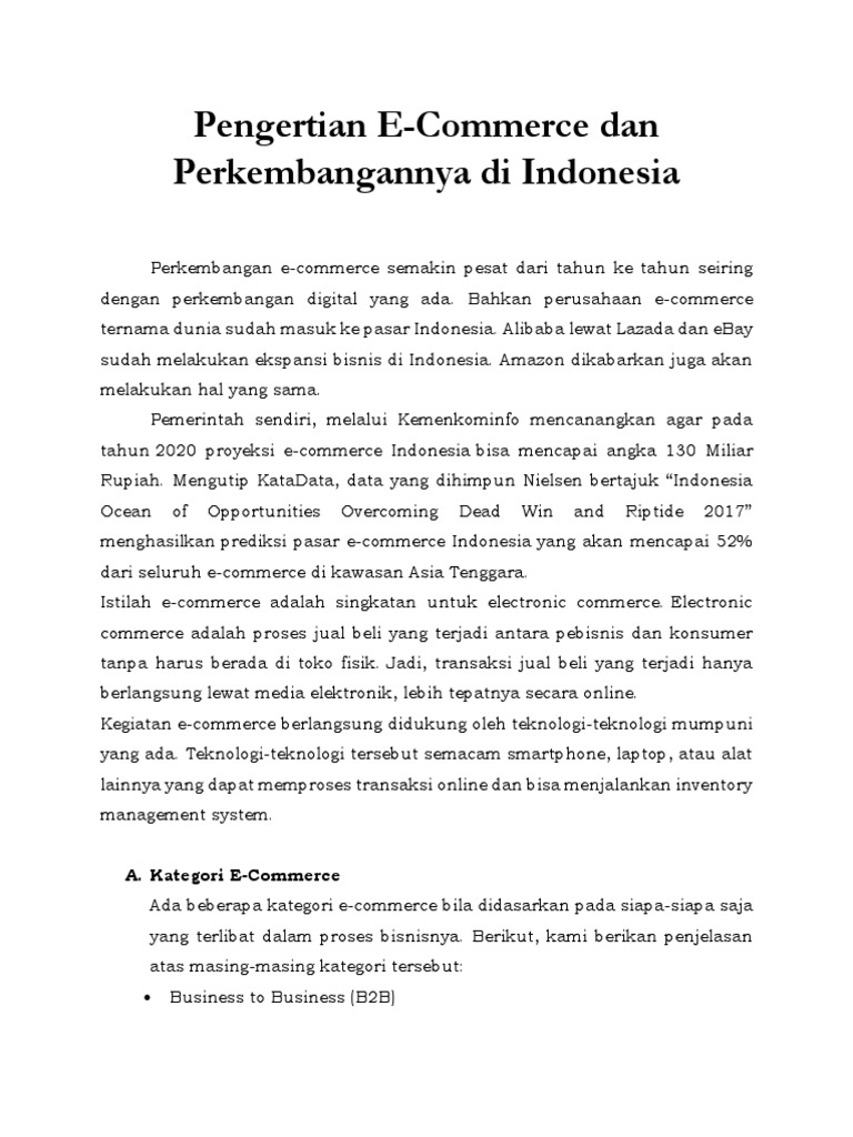 Materi e Commerce 2 | PDF