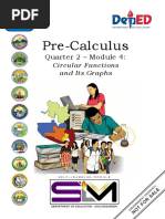 Pre Calculus Quarter 2 Module 1 | PDF | Angle | Cartesian Coordinate System