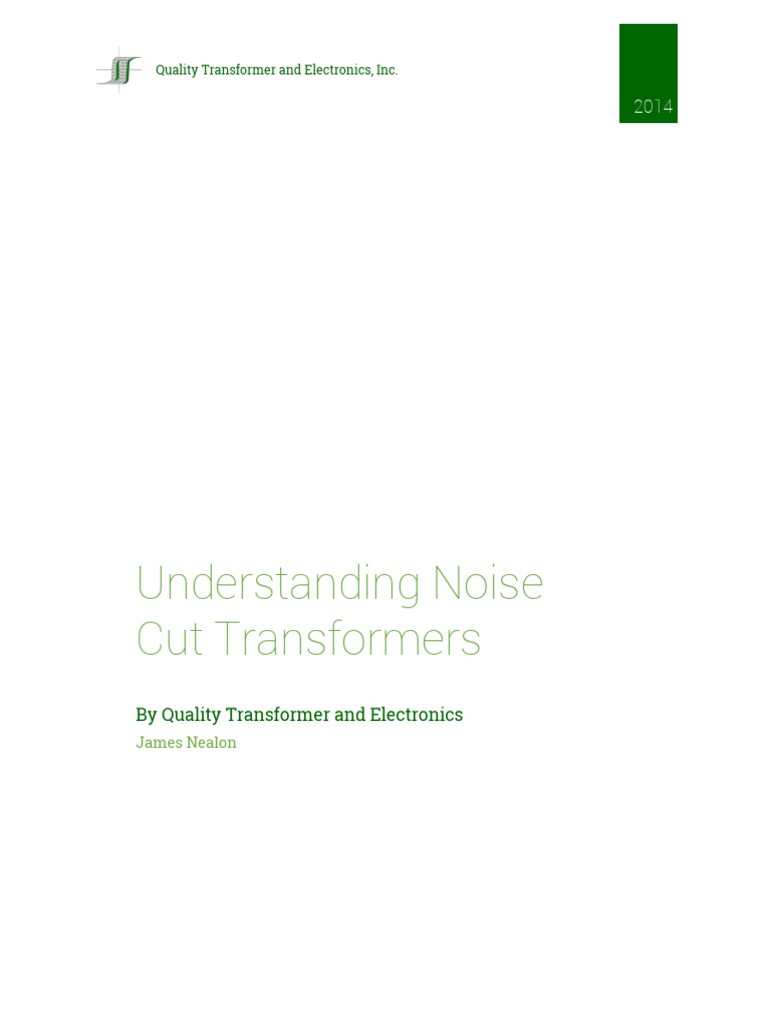 Understanding The Noise Cut Transformer | PDF | Electromagnetic ...