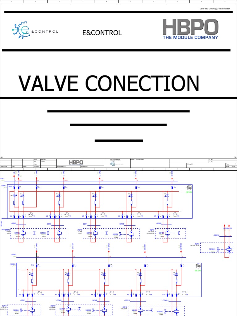 Valve connection diagram and component labeling | PDF