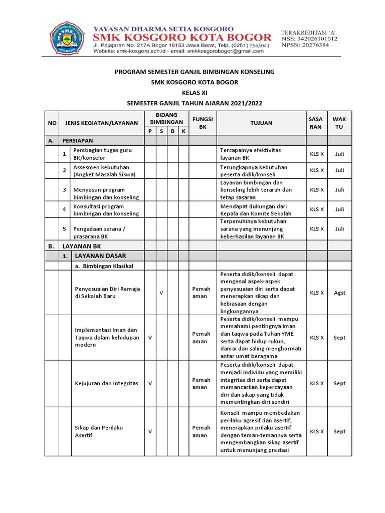 Promes BK Kelas 10 | PDF