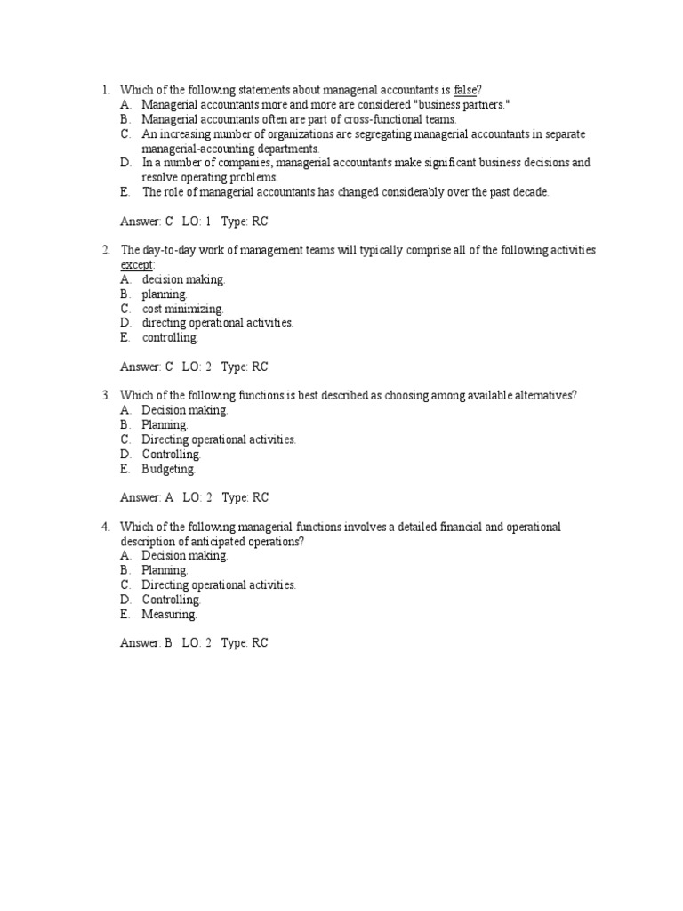 Quiz1 Answer Sheet | PDF | Lean Manufacturing | Financial Accounting
