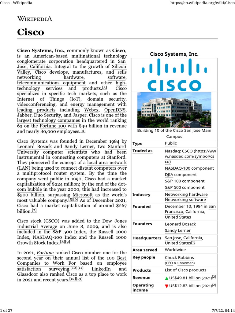 Cisco Wiki | PDF | Cisco Systems | Cisco Certifications