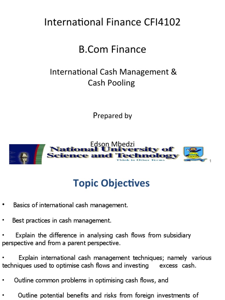 International Cash Management Overview | PDF