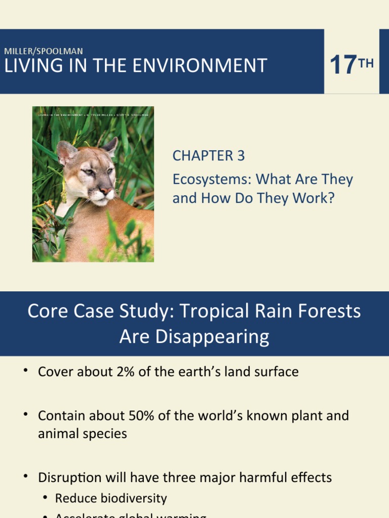 Chapter 3. Living in The Environment. Miller & Spoolman 17th Ed ...