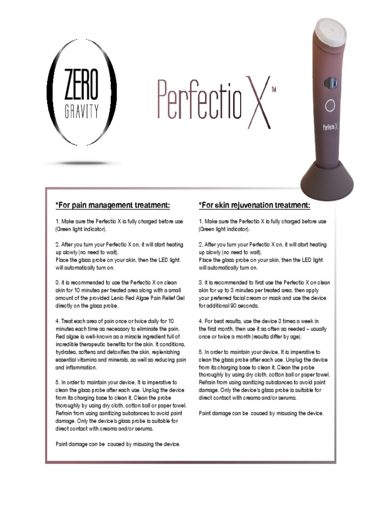 Perfectio X New Short Instruction 25.11 | PDF | Clinical Medicine