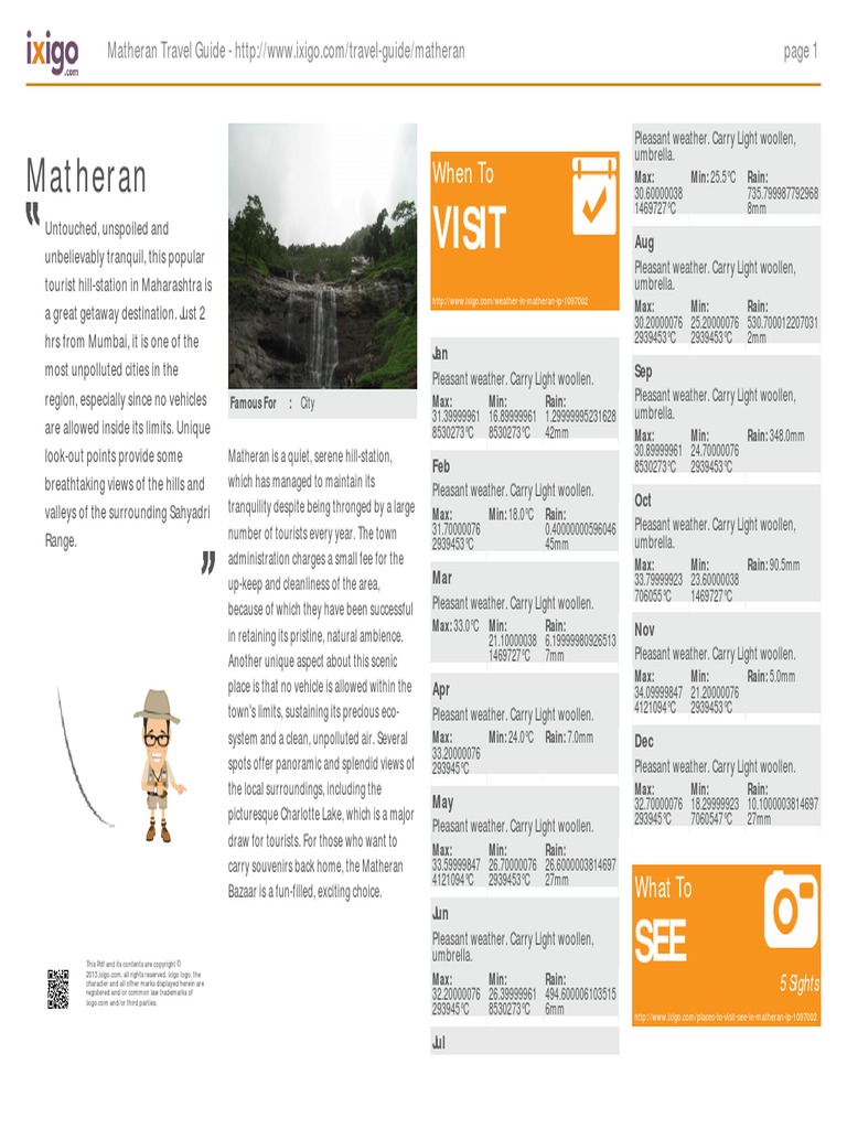 Matheran Travel Guide | PDF | Cuisine | Foods