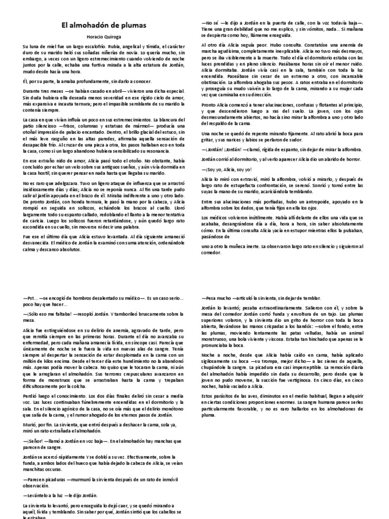 El Almohadón de Plumas | PDF