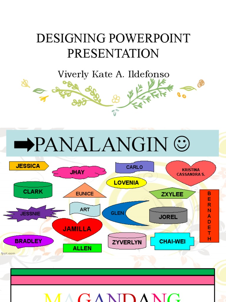 Designing Powerpoint Presentation Pdf