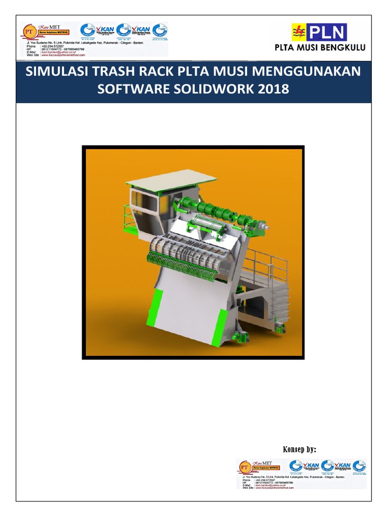 Simulating Trash Rack Components at Musi Hydropower Plant Using ...
