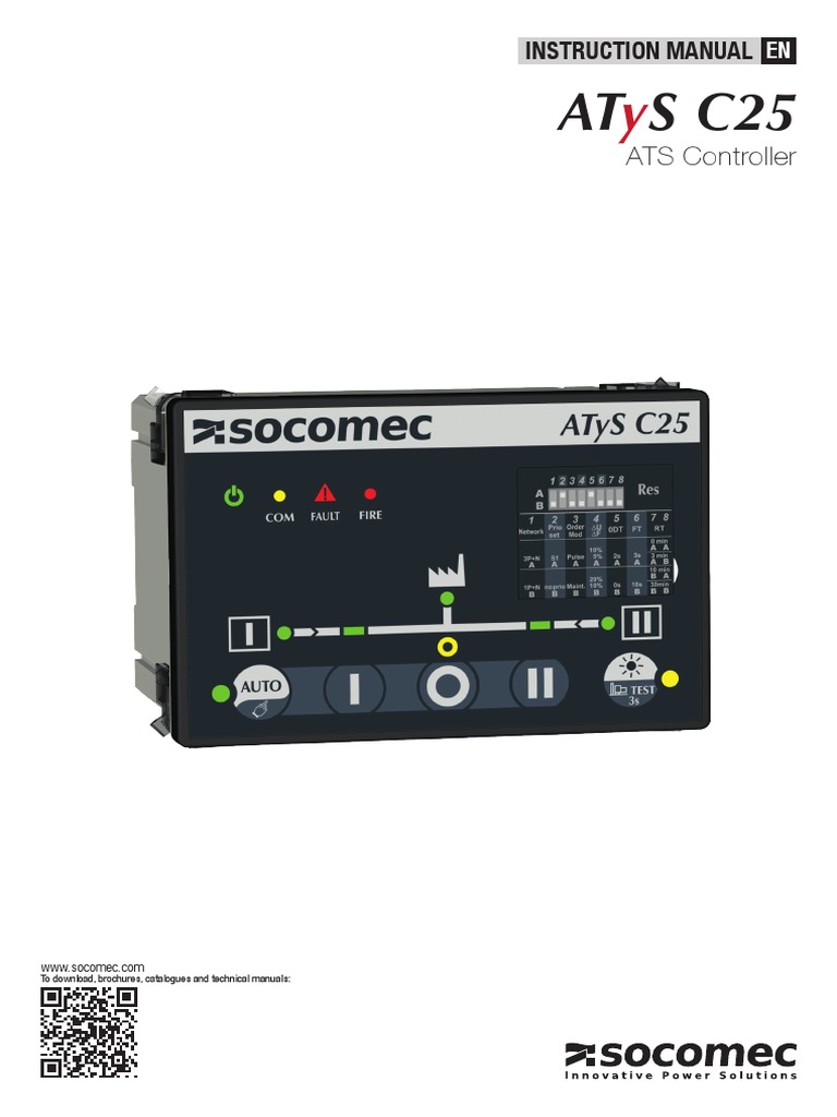 AT S C25: ATS Controller | PDF | Electromagnetic Compatibility | Switch