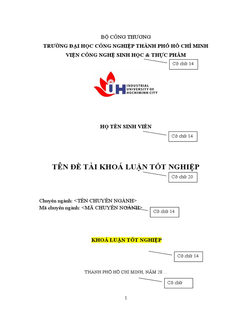 2021 Mau Khoa Luan Tot Nghiep | PDF