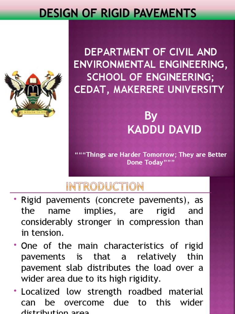 Rigid Pavement Design Guide | PDF | Concrete | Reinforced Concrete