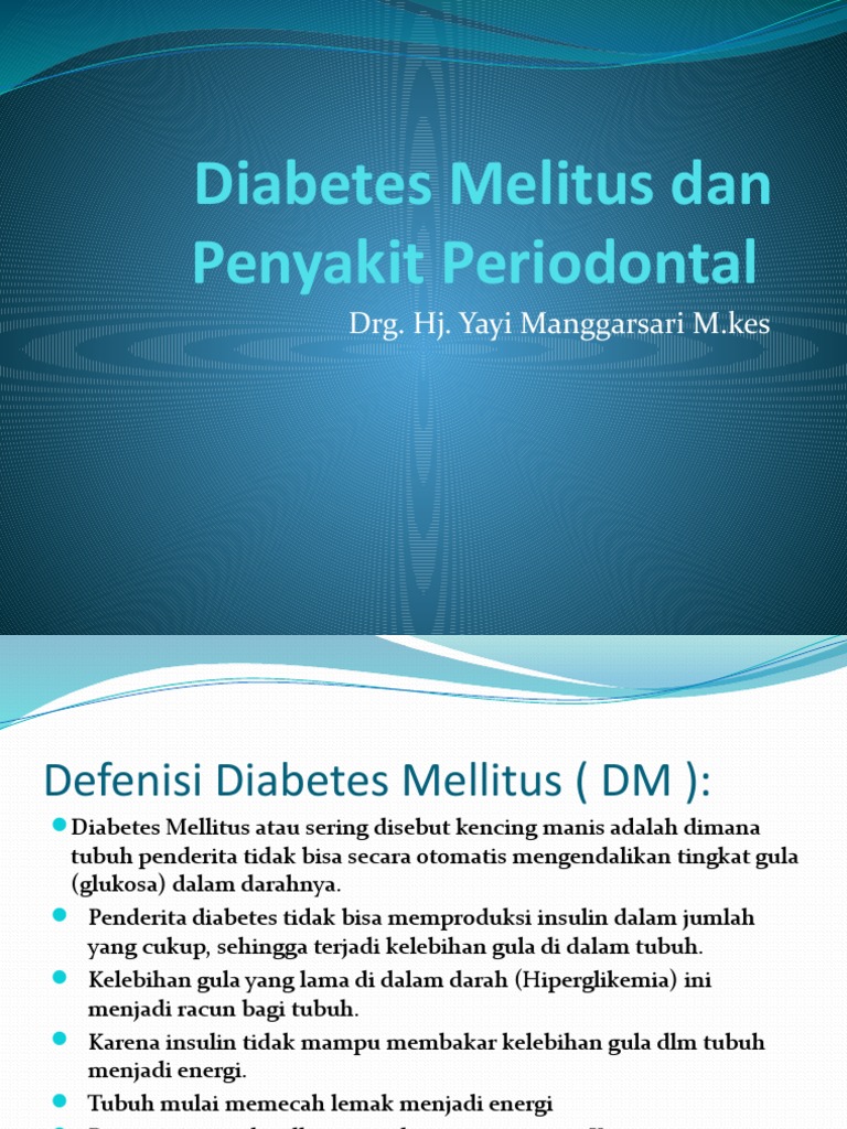 DM Dan Penyakit Periodontal | PDF