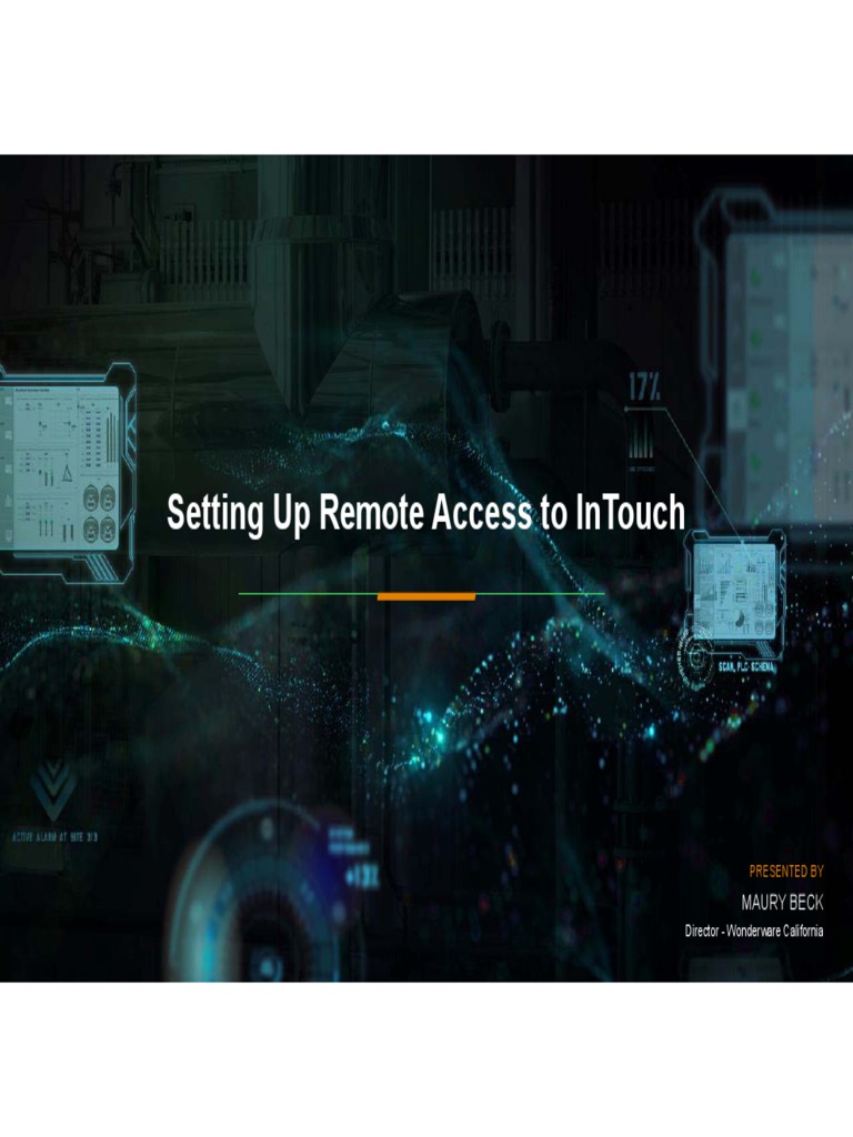 Setting Up Remote Access To Intouch: Maury Beck | PDF | Remote Desktop ...