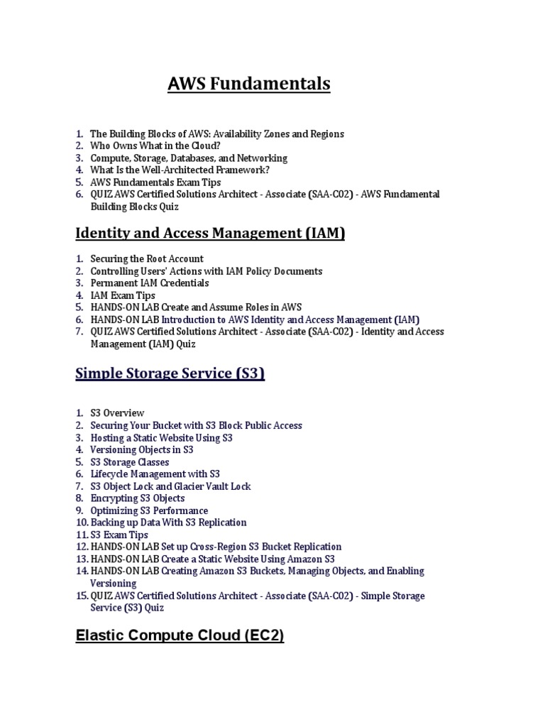 AWS SYLLABUS | PDF | Amazon Web Services | Internet