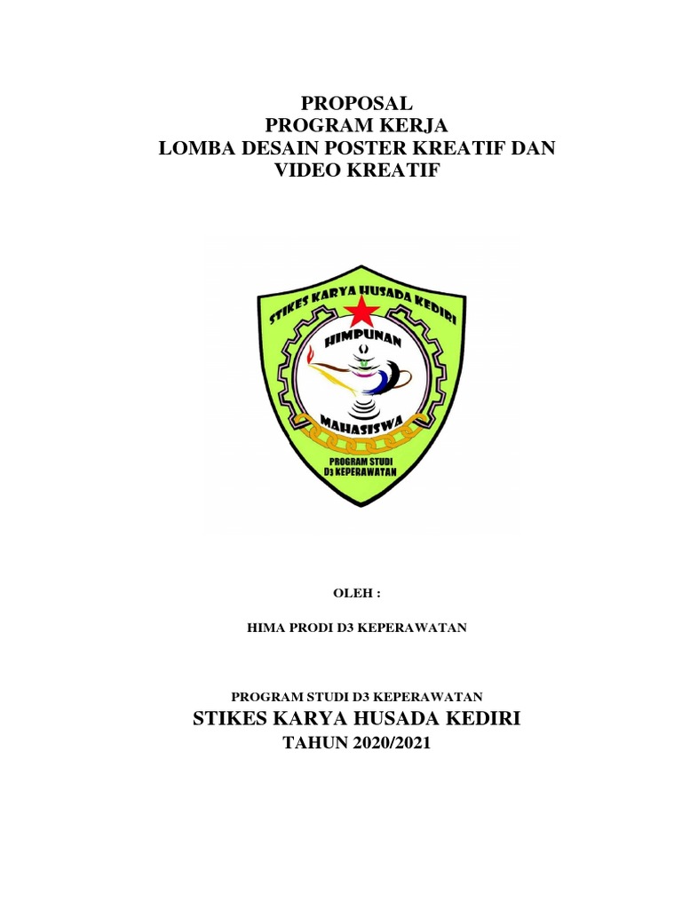 (2021) Proposal Lomba POSTER DAN VIDIO Kreatif | PDF