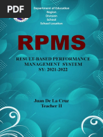 RPMS With Movs and Annotations | PDF | Teaching Method | Learning