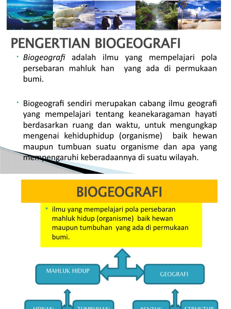 Pertemuan 1 - Ruang Lingkup Biogeografi | PDF
