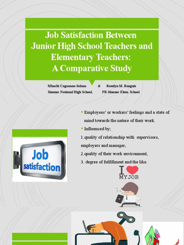 Job Satisfaction | PDF | Job Satisfaction | Teachers