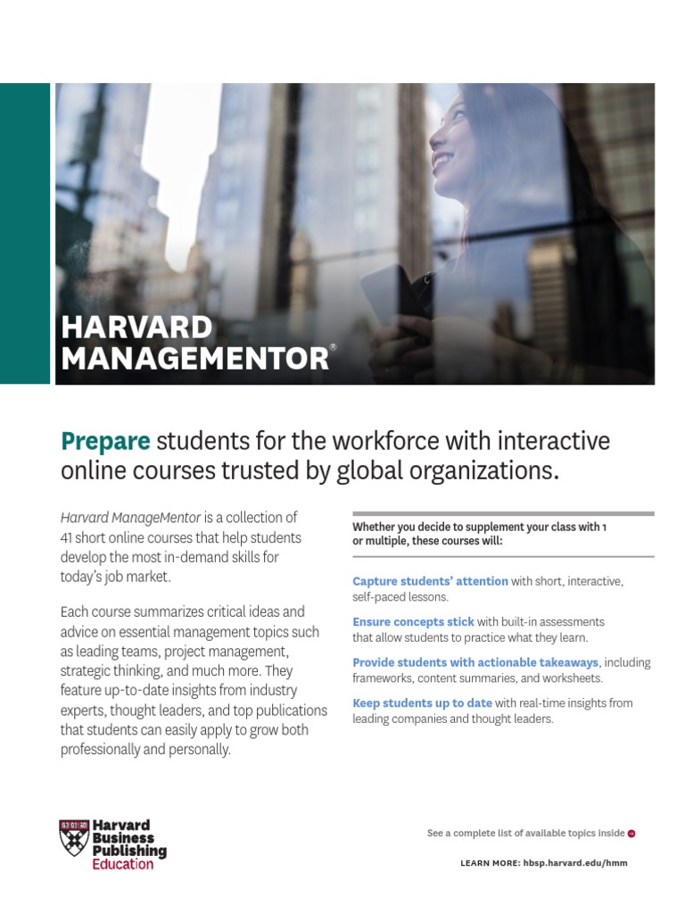 Harvard Managementor: Students For The Workforce With Interactive | PDF ...