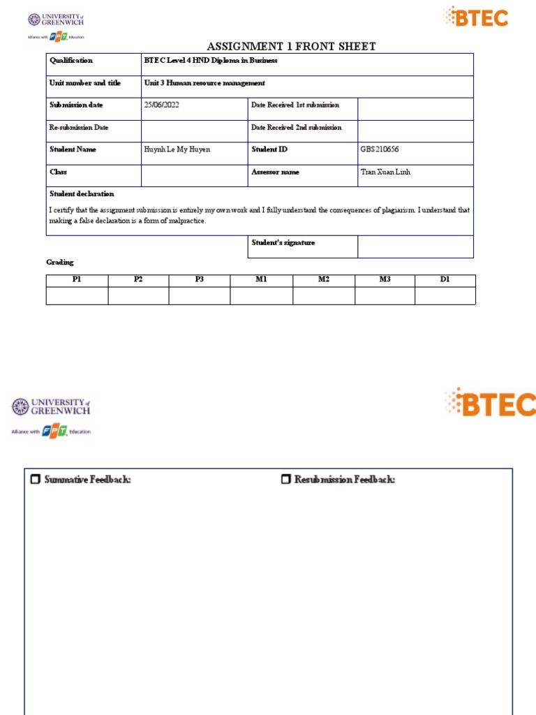 5035.assignment 1 Frontsheet (2022) | PDF