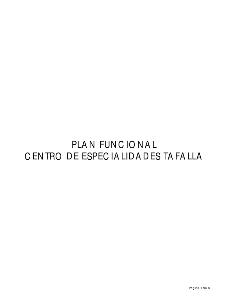MEMORIA Plan Funcional | PDF | Psicoterapia | Medicina CLINICA