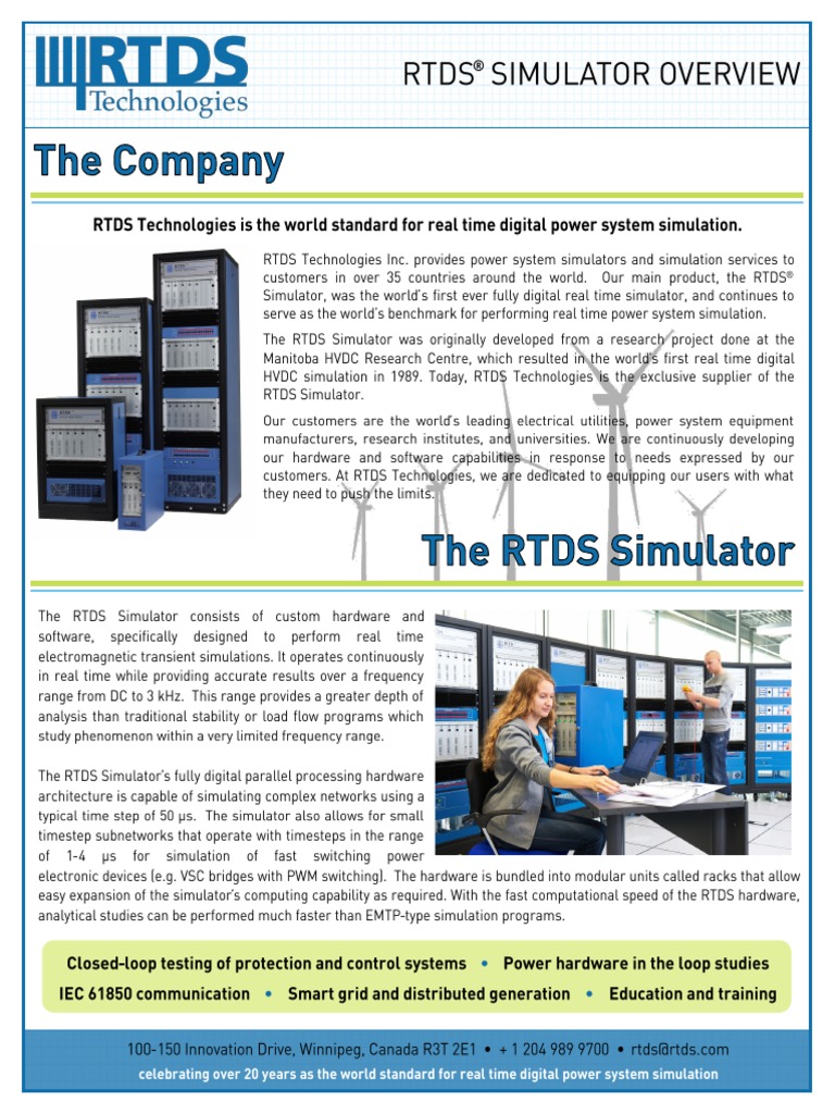 RTDS Simulator Overview | PDF