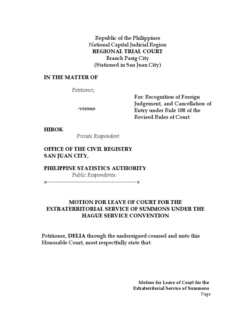 Motion For Leave of Court - Administrative Order No. 251-2020 (AO 251 ...