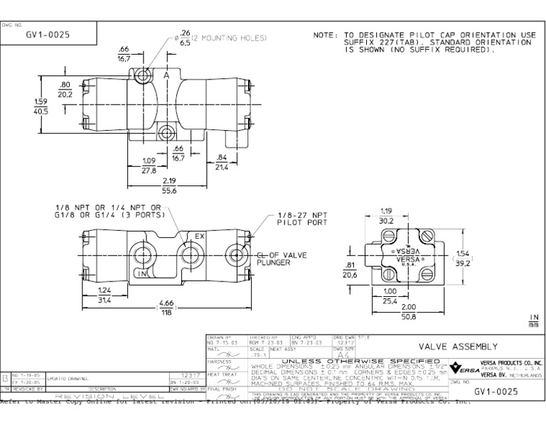 Versa VSP 3301 31 Datasheet | PDF